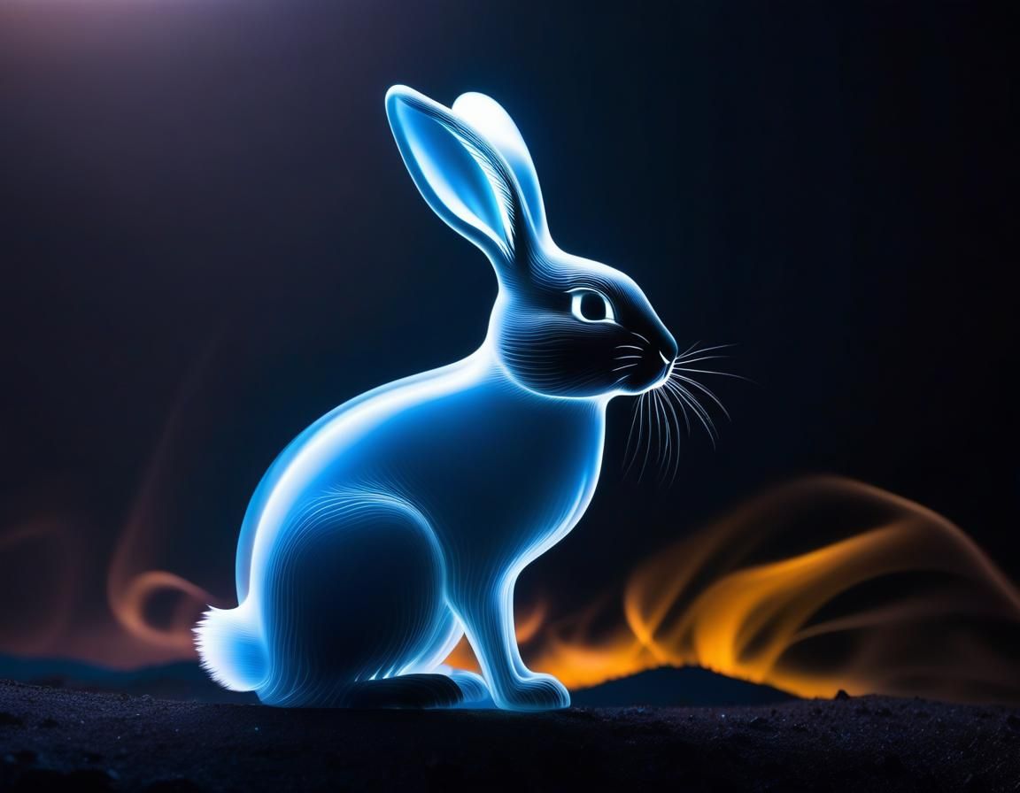 Spectral Bunny - AI Generated Artwork - NightCafe Creator