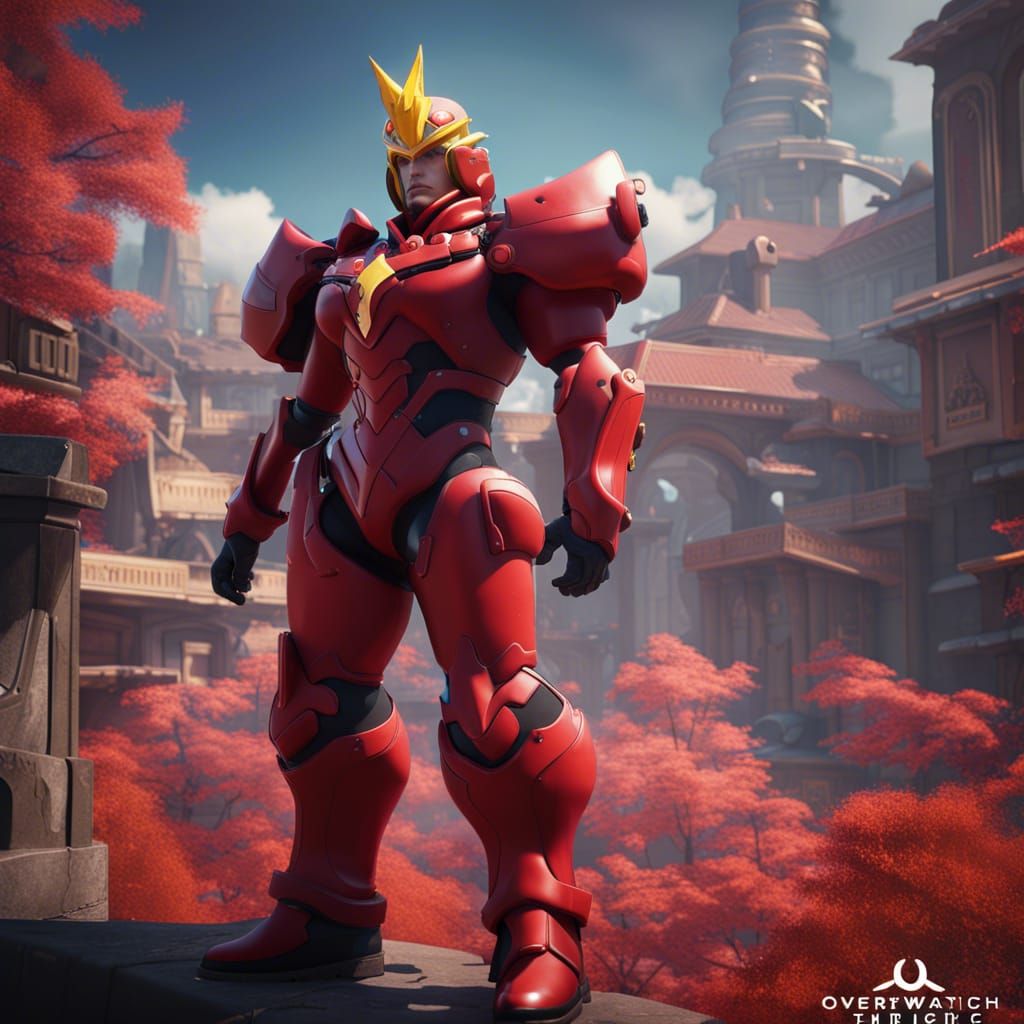 Char Aznable as a character in Overwatch - AI Generated Artwork ...