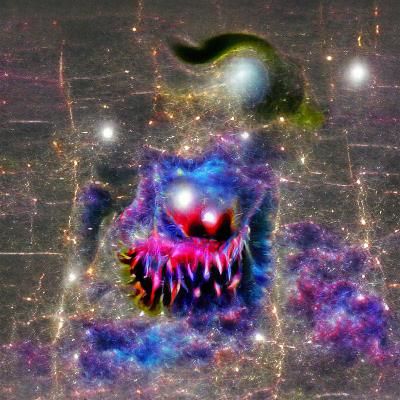 Cosmic evil monster in the space - AI Generated Artwork - NightCafe Creator