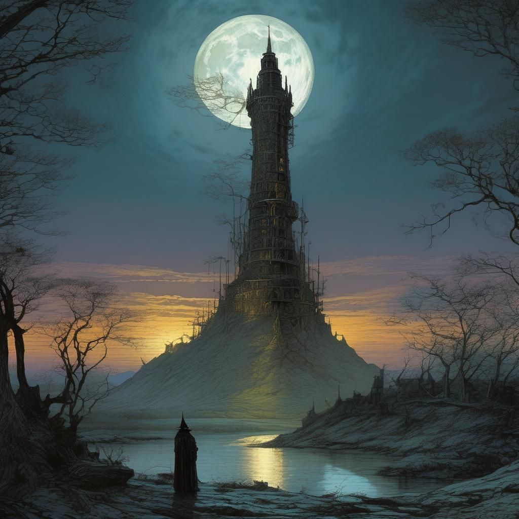 The Iron Tower - AI Generated Artwork - NightCafe Creator
