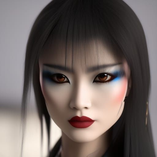 Yulin, digital painting, Dedicated Vampire Samurai, Bear Clan, Female ...