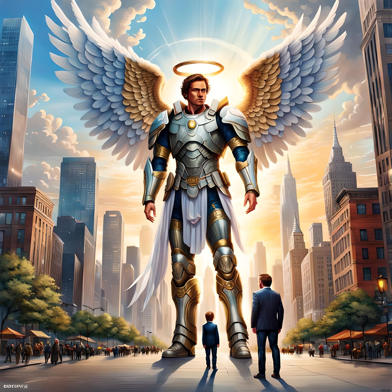 Old School Angel - AI Generated Artwork - NightCafe Creator