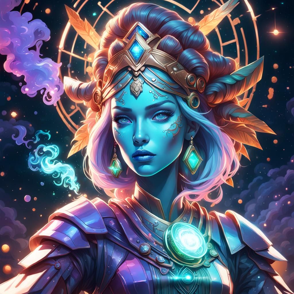 Galaxy Goddess - AI Generated Artwork - NightCafe Creator