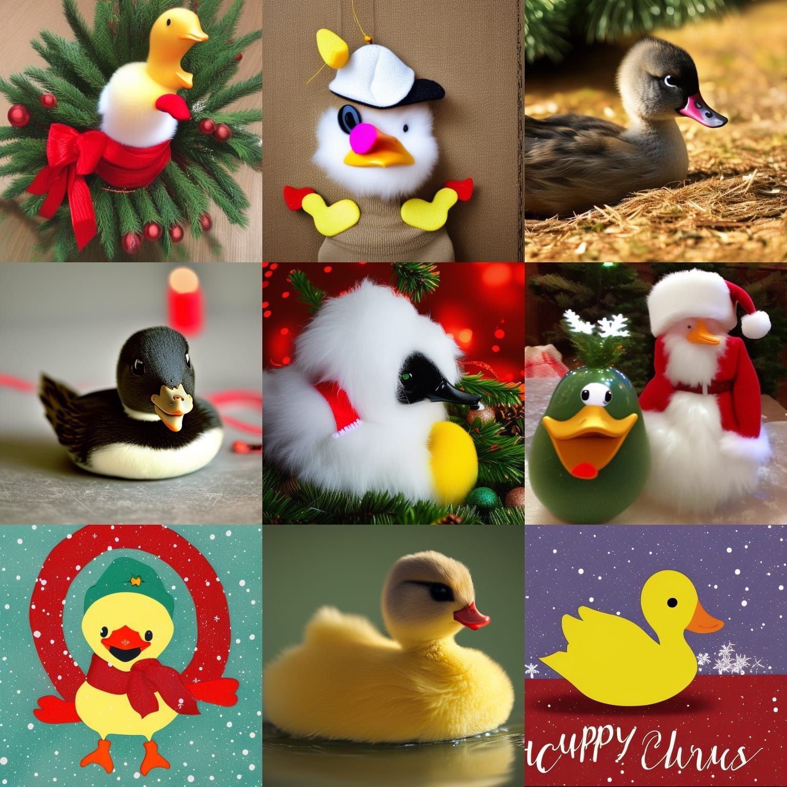 Happy ducky in christmas : r/nightcafe
