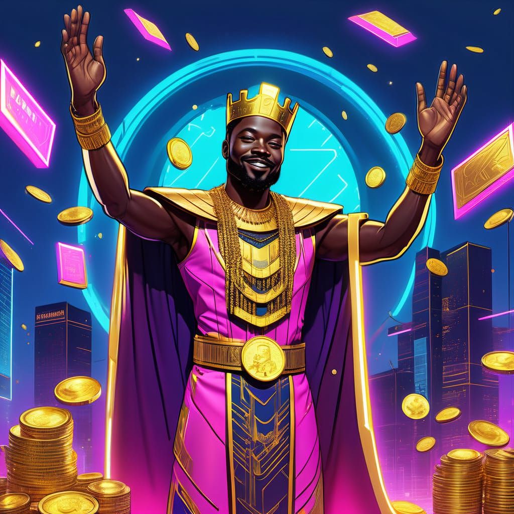 SMILE KING - Retro-Futuristic King Mansa Musa Creates Wealt...