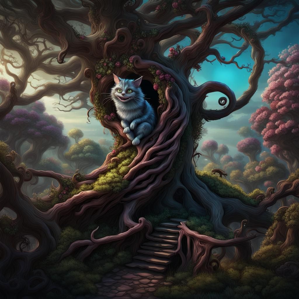 Cheshire Cat - AI Generated Artwork - NightCafe Creator