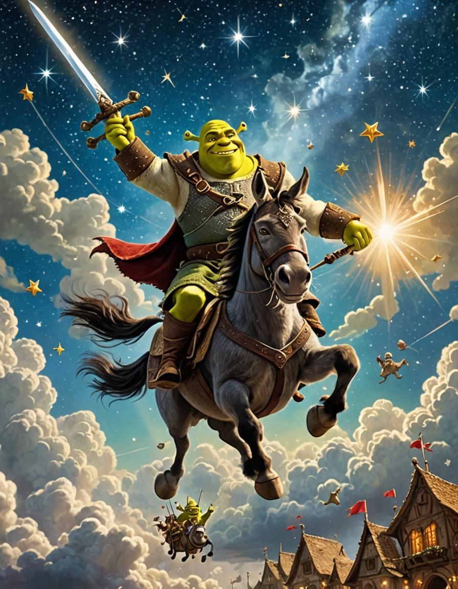 Shrek the Conqueror - AI Generated Artwork - NightCafe Creator
