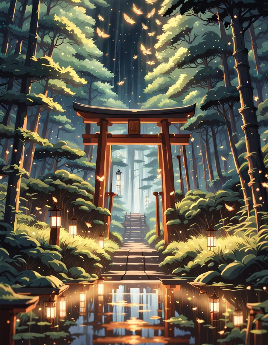 The light of the gate - AI Generated Artwork - NightCafe Creator