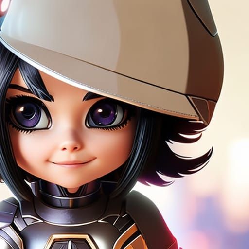 Insanely detailed Cute and adorable little alita taking a Selfie ...