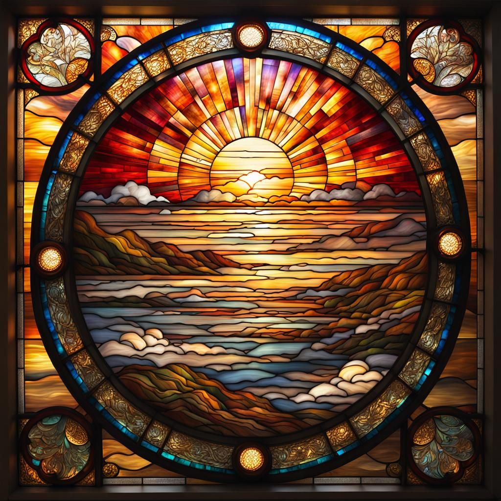 Stained glass Light - AI Generated Artwork - NightCafe Creator