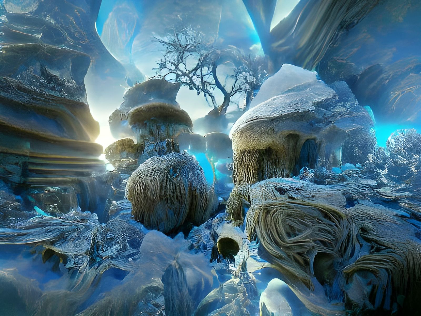 Frozen World - AI Generated Artwork - NightCafe Creator