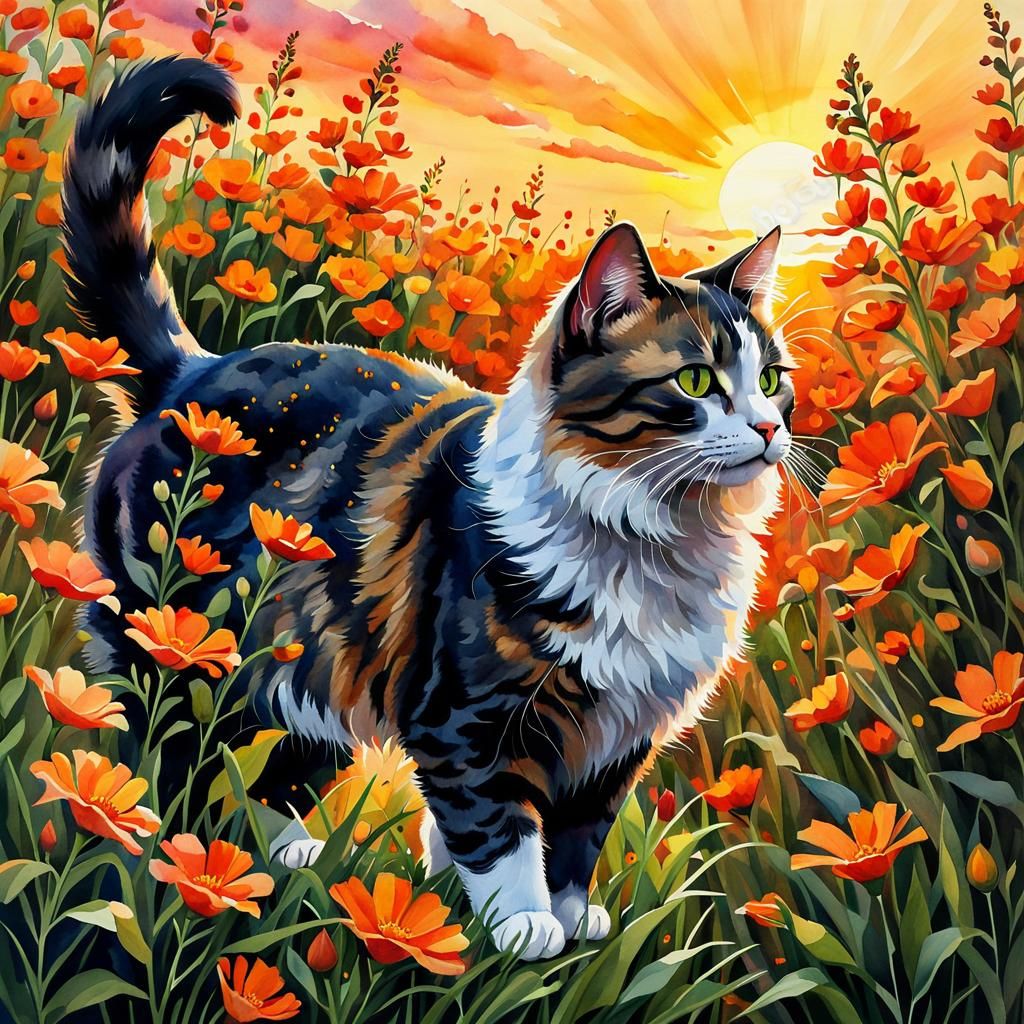 Sunset Glory - AI Generated Artwork - NightCafe Creator