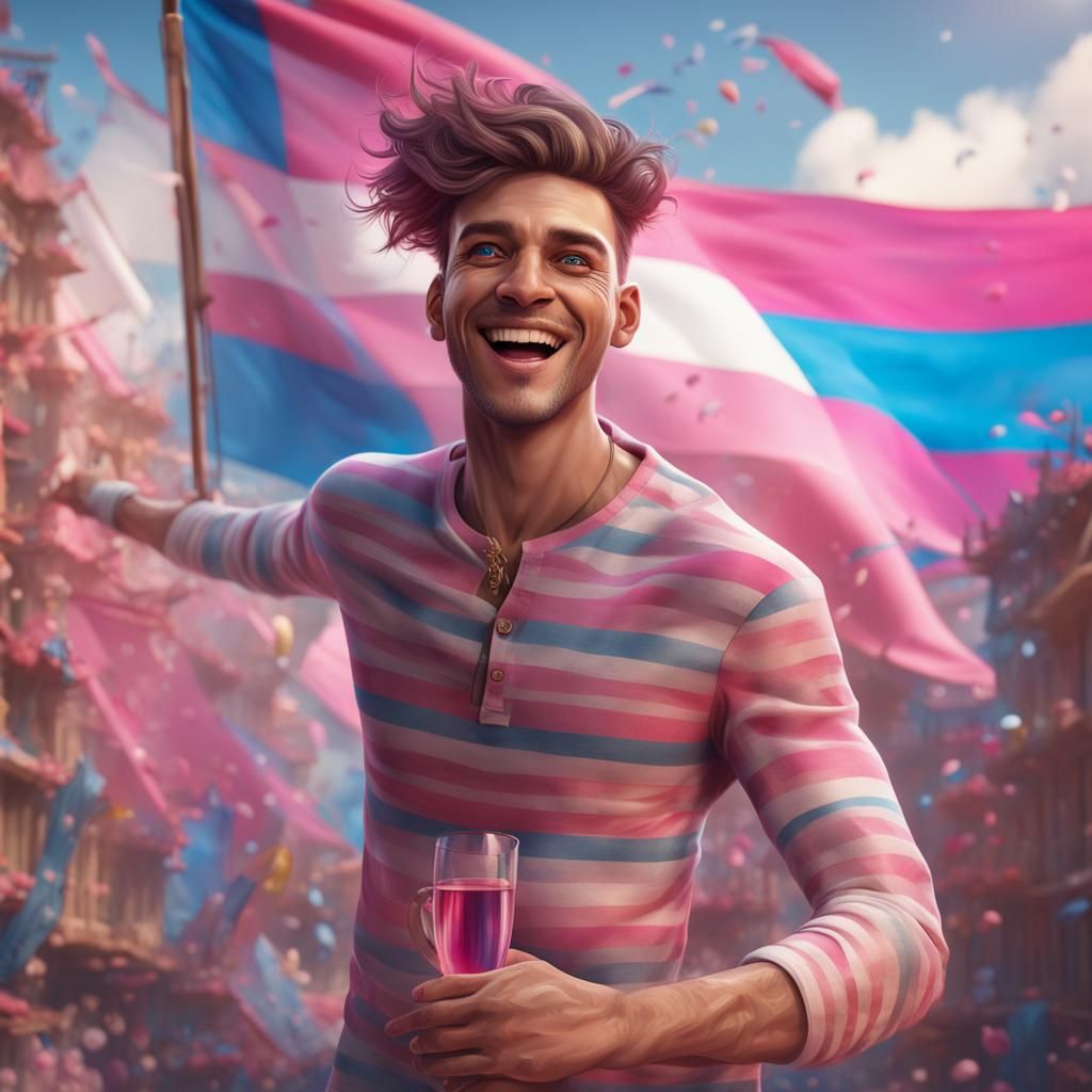 A happy trans man - AI Generated Artwork - NightCafe Creator