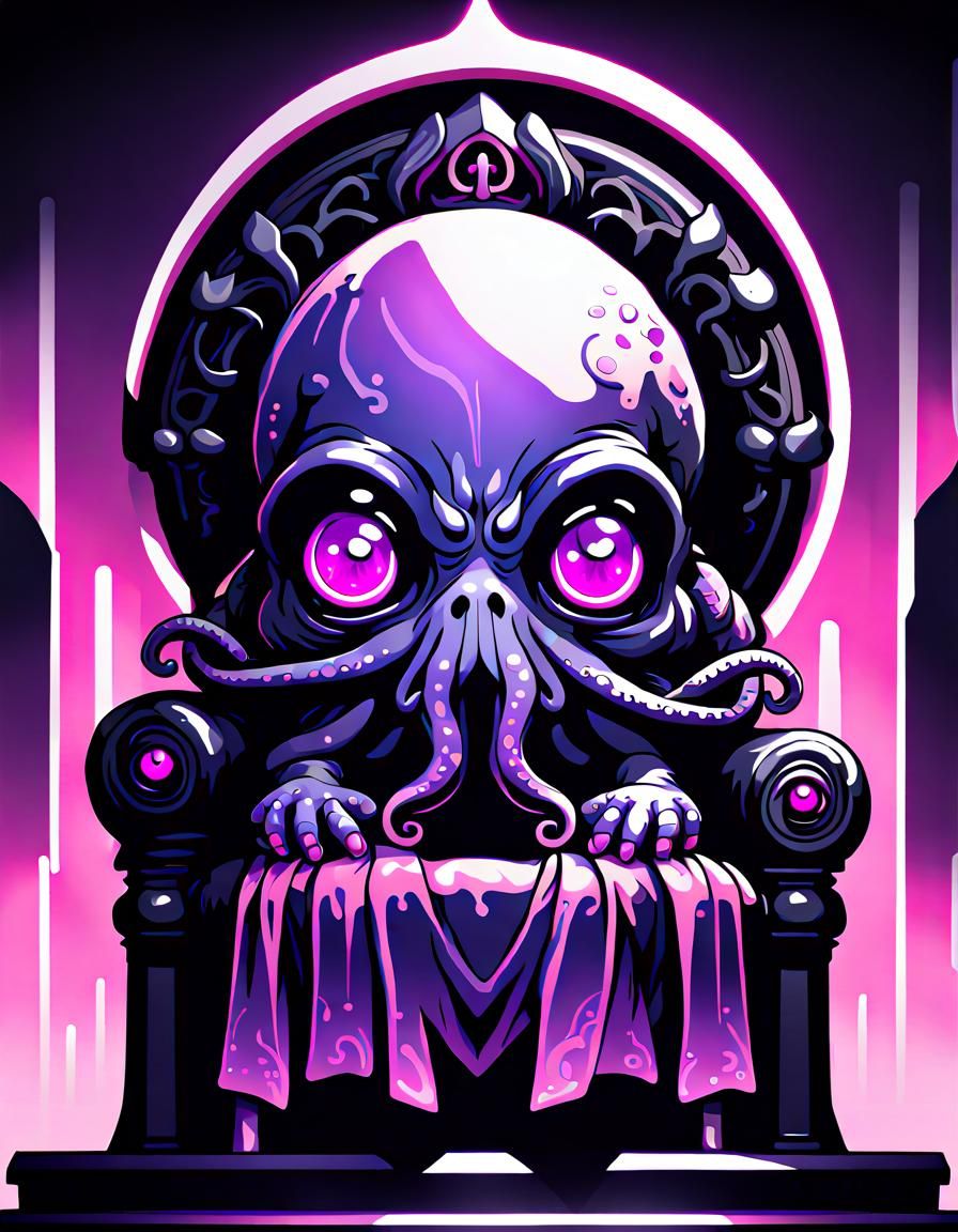 Lil’ purple Cthulhu - AI Generated Artwork - NightCafe Creator