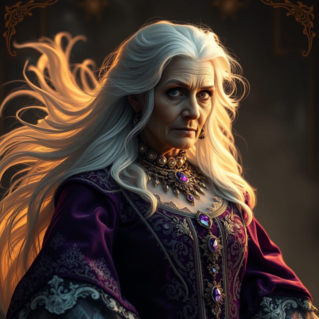 Elegant Countess in Lavish Attire - AI Art