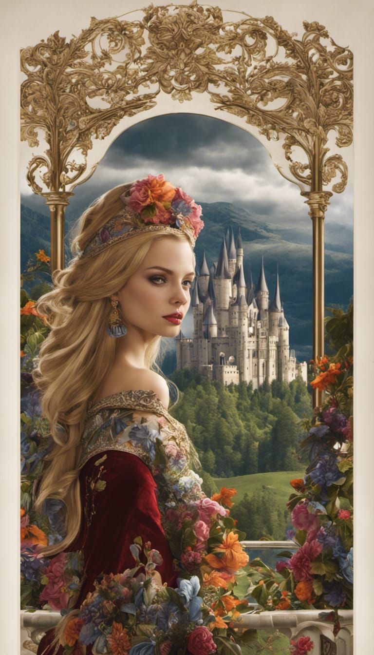 Medieval Princess at Gothic Castle Set 1 #4 - AI Generated Artwork ...