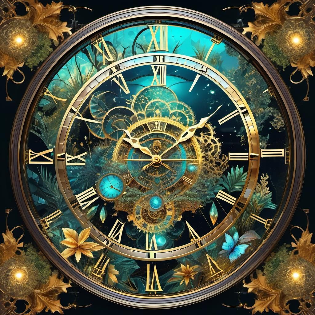 The clock - AI Generated Artwork - NightCafe Creator