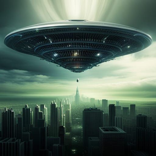 An alien Mothership - AI Generated Artwork - NightCafe Creator