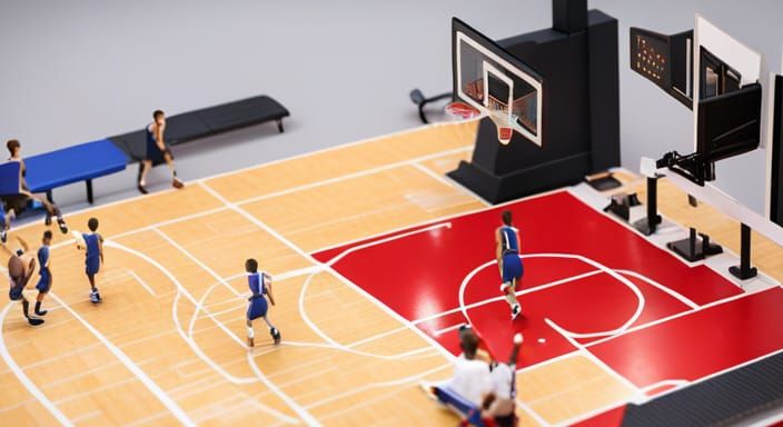 college basketball game - AI Generated Artwork - NightCafe Creator