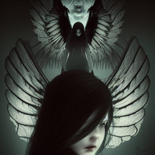 Fallen Angel - AI Generated Artwork - NightCafe Creator