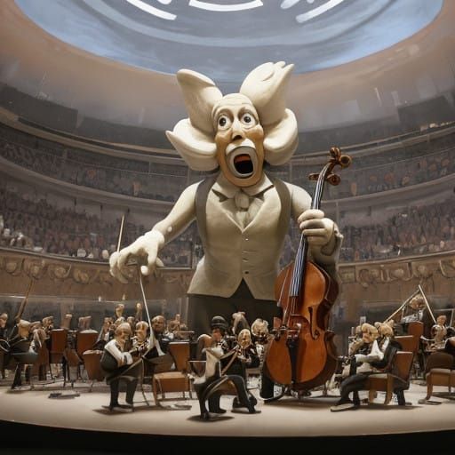 Orchestra Claymation Masterpiece - AI Art