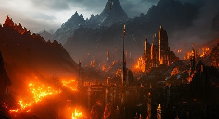 Postcard from Mordor - AI Generated Artwork - NightCafe Creator