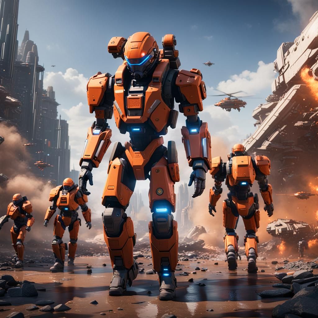 Federation Androids rescue dominion citizens from attack soldiers ...