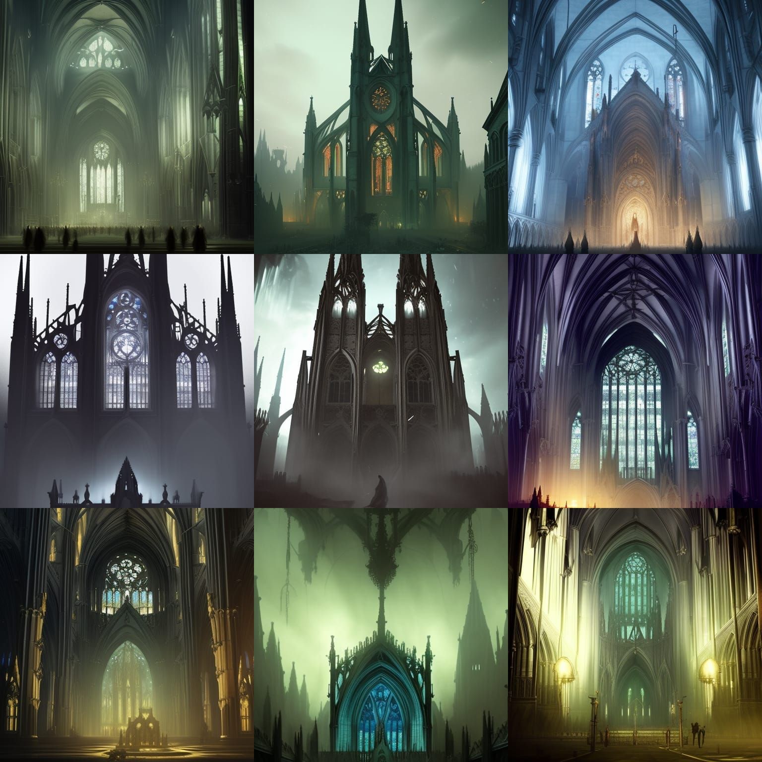 cathedral of the emerald order - AI Generated Artwork - NightCafe Creator