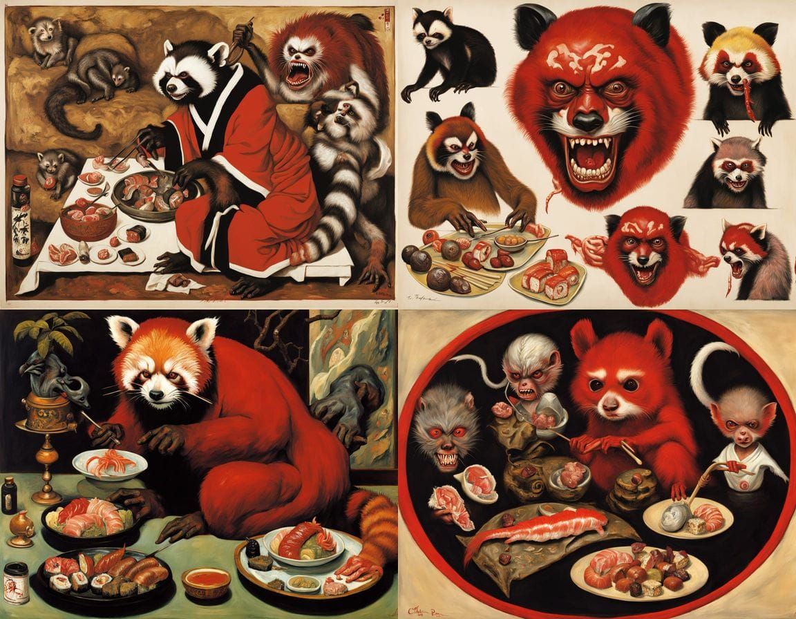 Surreal Art Deco Horror of Mutant Homunculus in Re... - AI Art