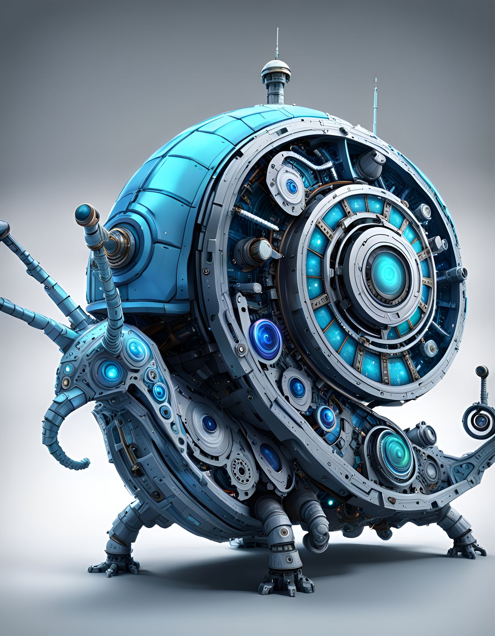 Digital snail 🐌 - AI Generated Artwork - NightCafe Creator