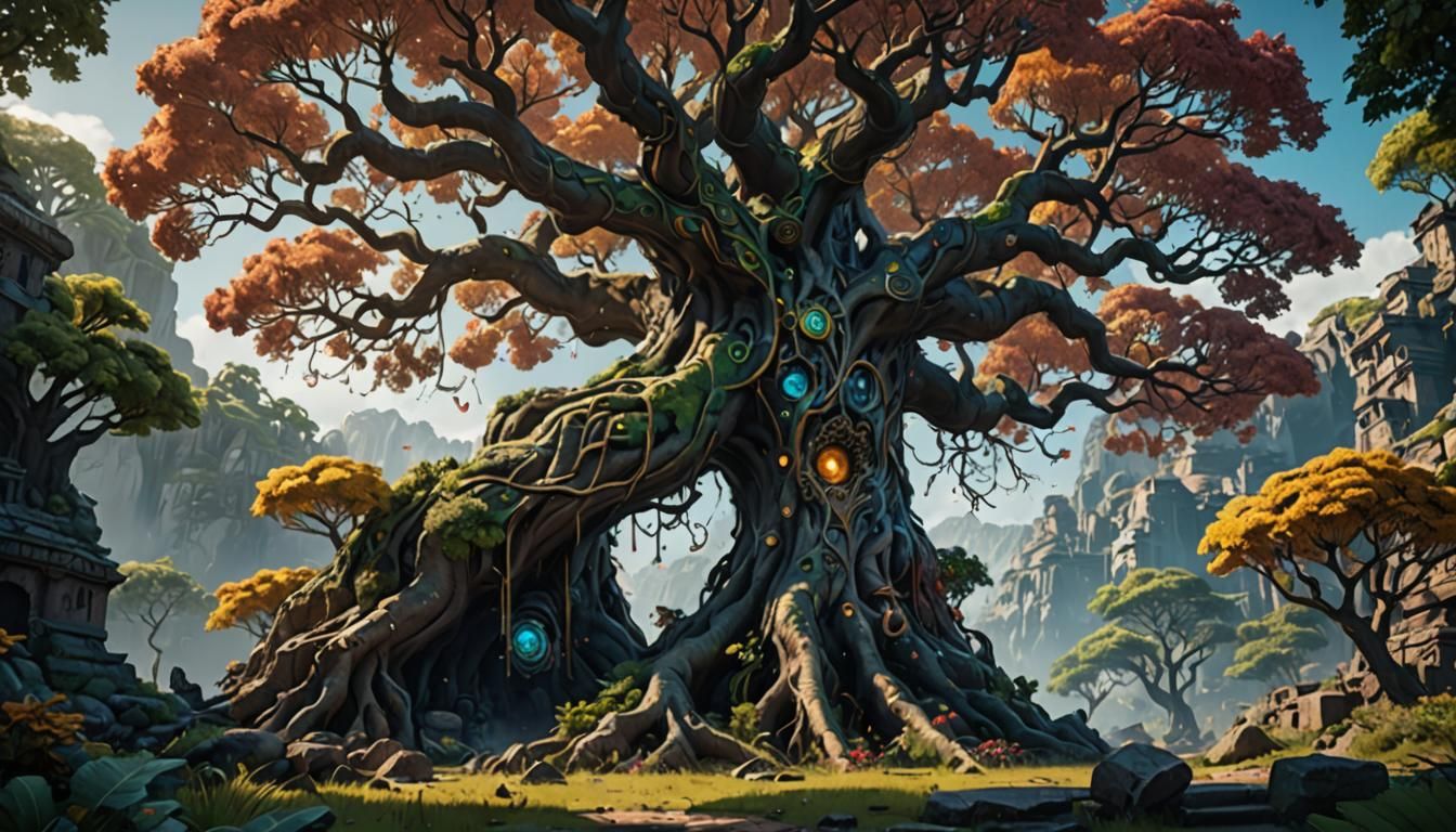 Infinity tree - AI Generated Artwork - NightCafe Creator