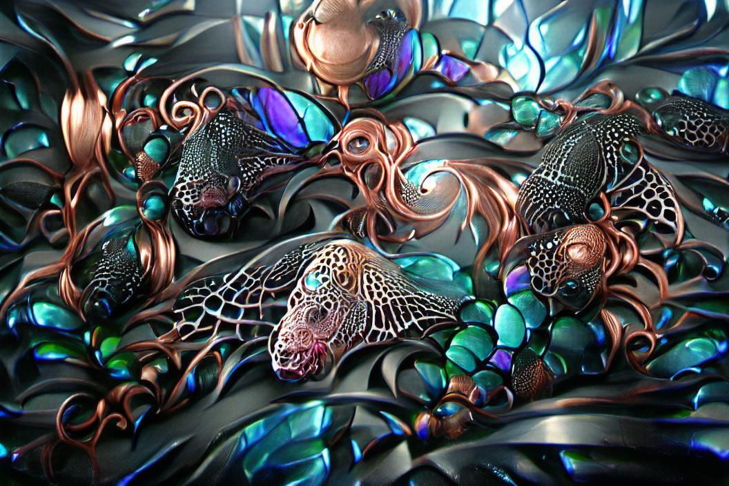 Fractal Fusion Experiment 231 - AI Generated Artwork - NightCafe Creator