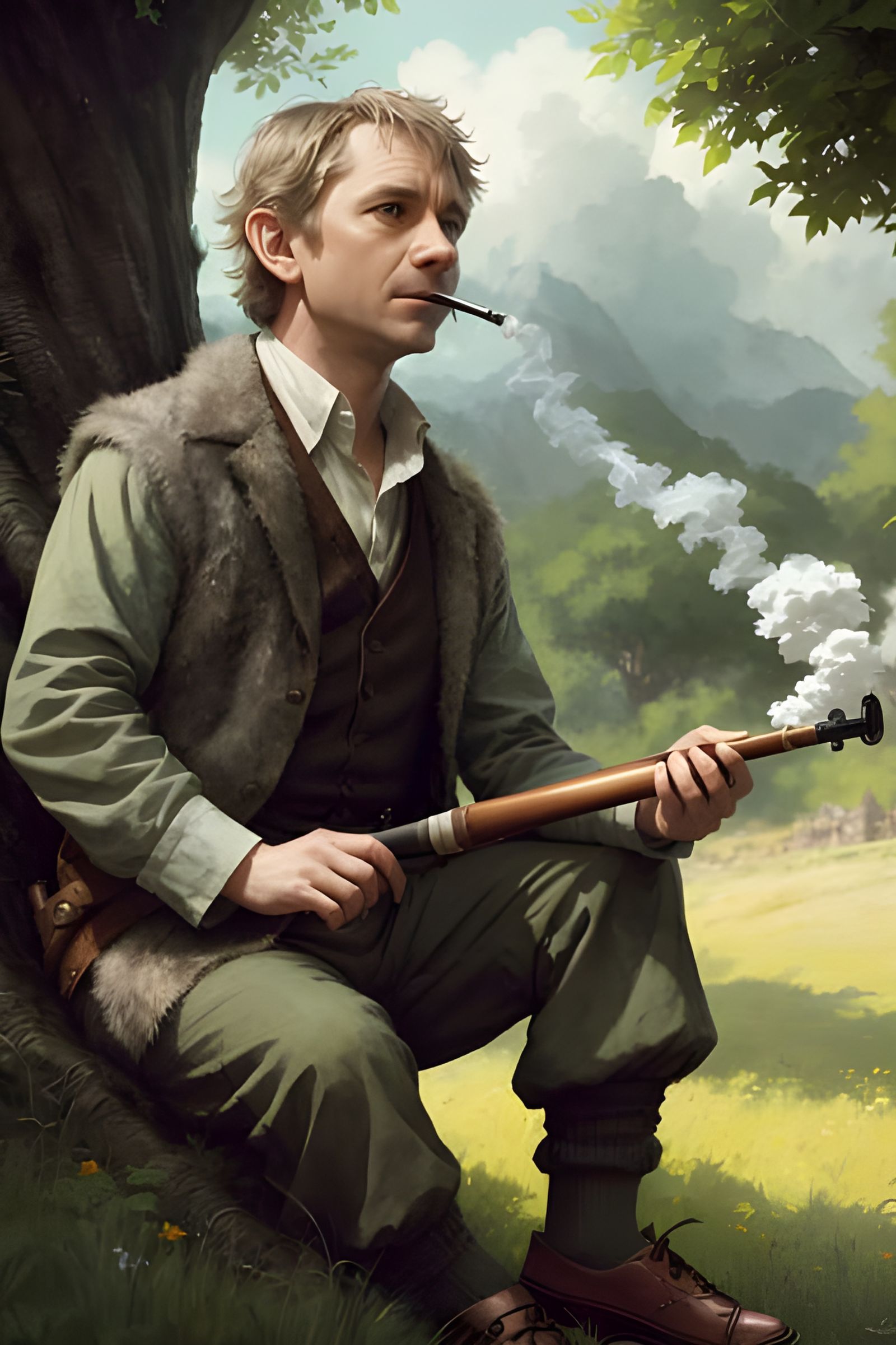 Bilbo Baggins - AI Generated Artwork - NightCafe Creator