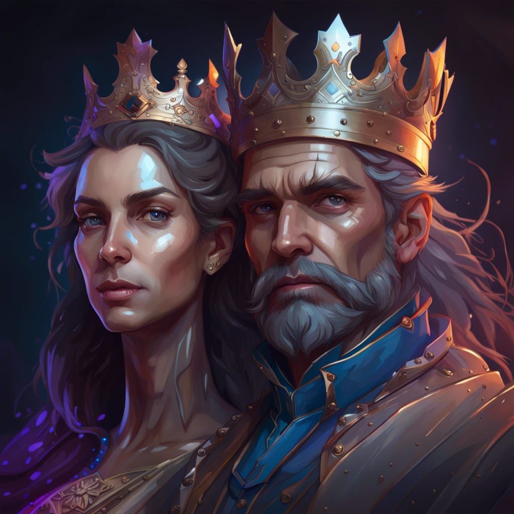 king and queen - AI Generated Artwork - NightCafe Creator