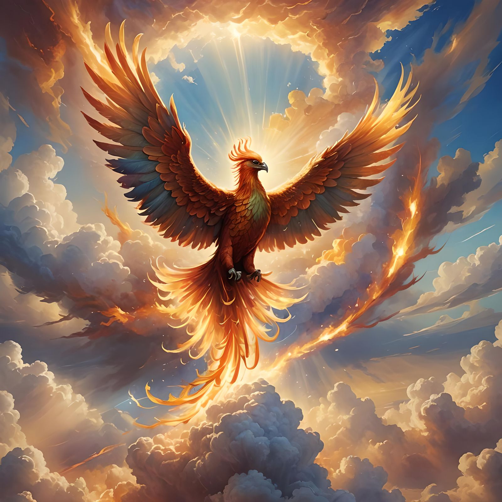 The Phoenix Soars - AI Generated Artwork - NightCafe Creator