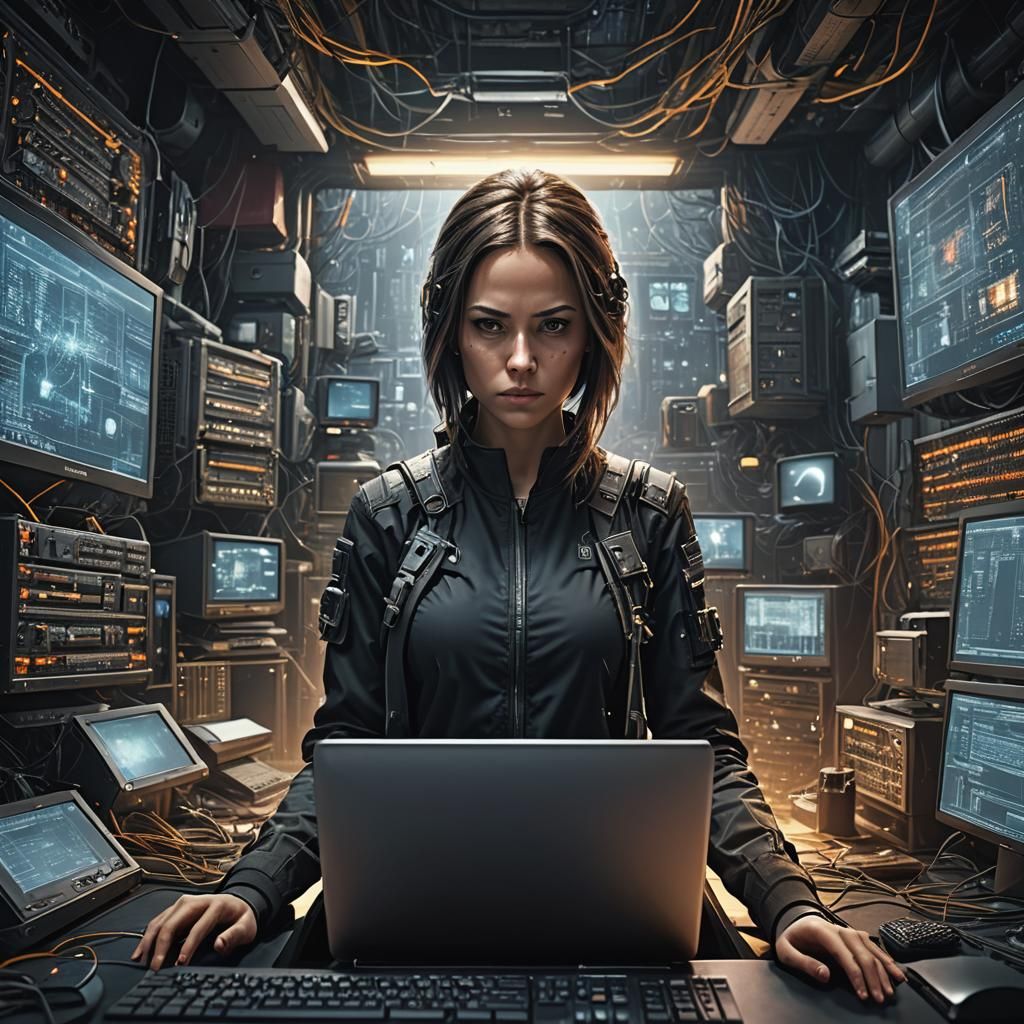 A dangerous hacker - AI Generated Artwork - NightCafe Creator