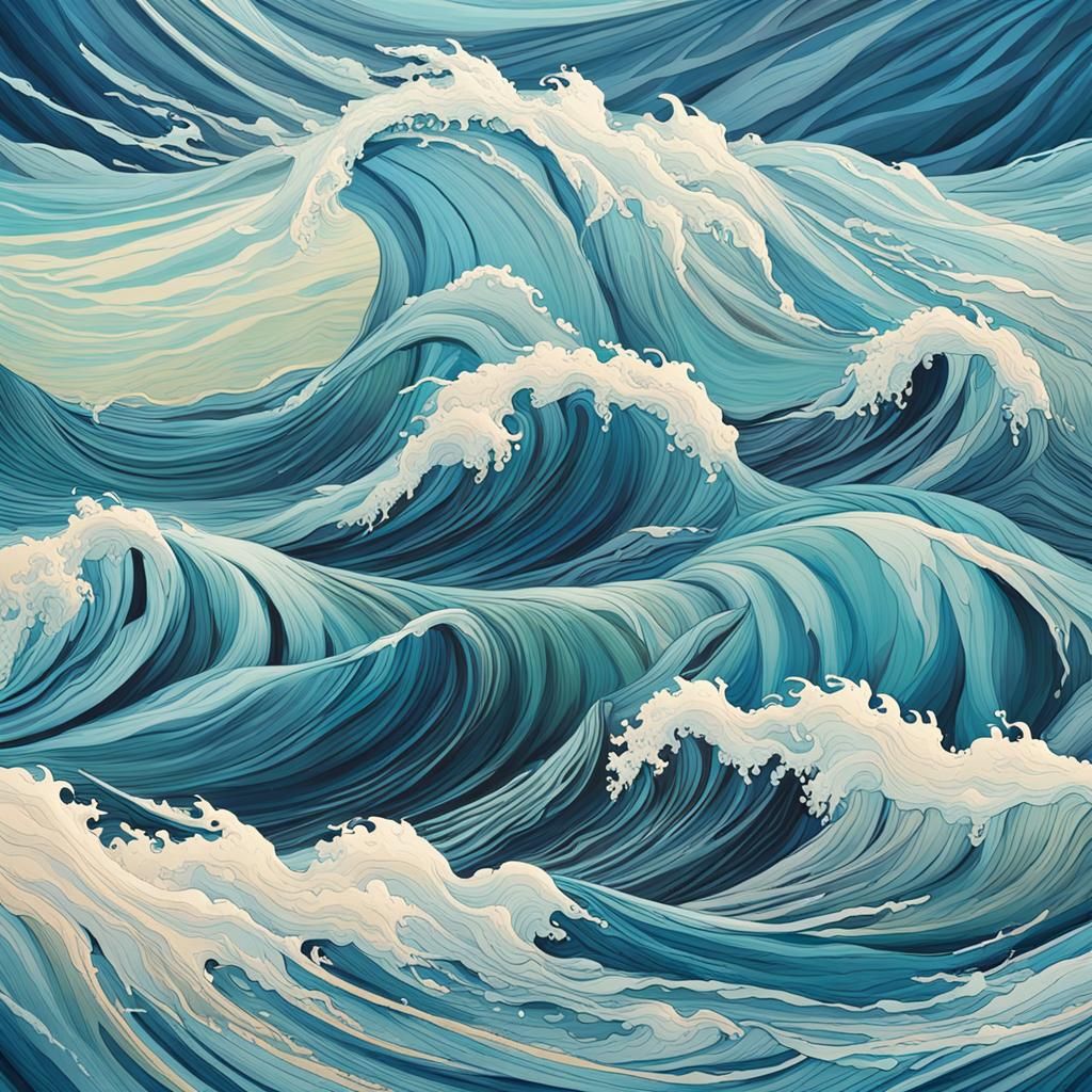 DC Entry Ocean Waves - AI Generated Artwork - NightCafe Creator