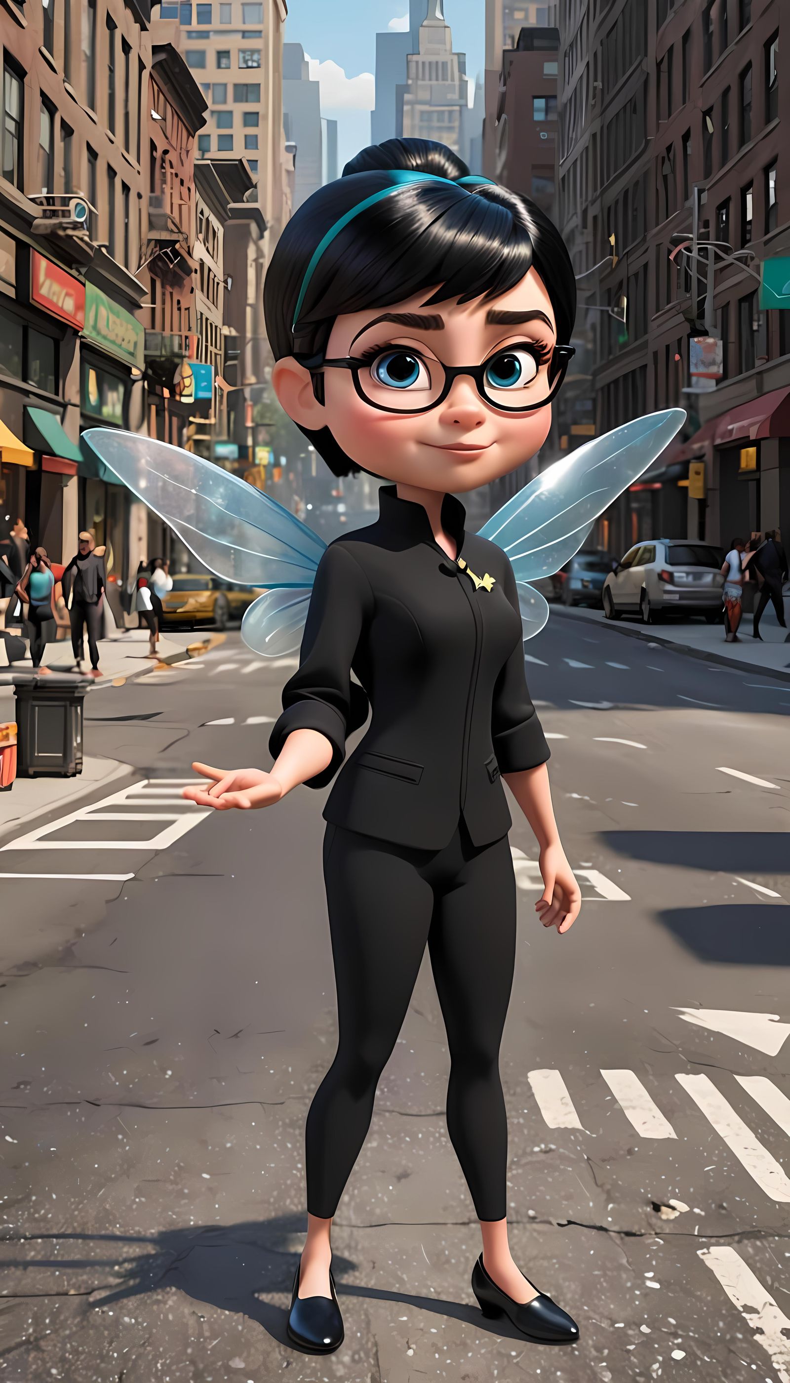 Tinker Bell as Edna Mode from The Incredibles - AI Generated Artwork ...
