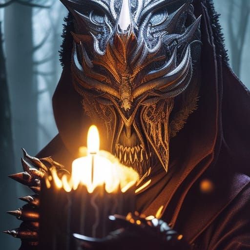 A dark warlock - AI Generated Artwork - NightCafe Creator