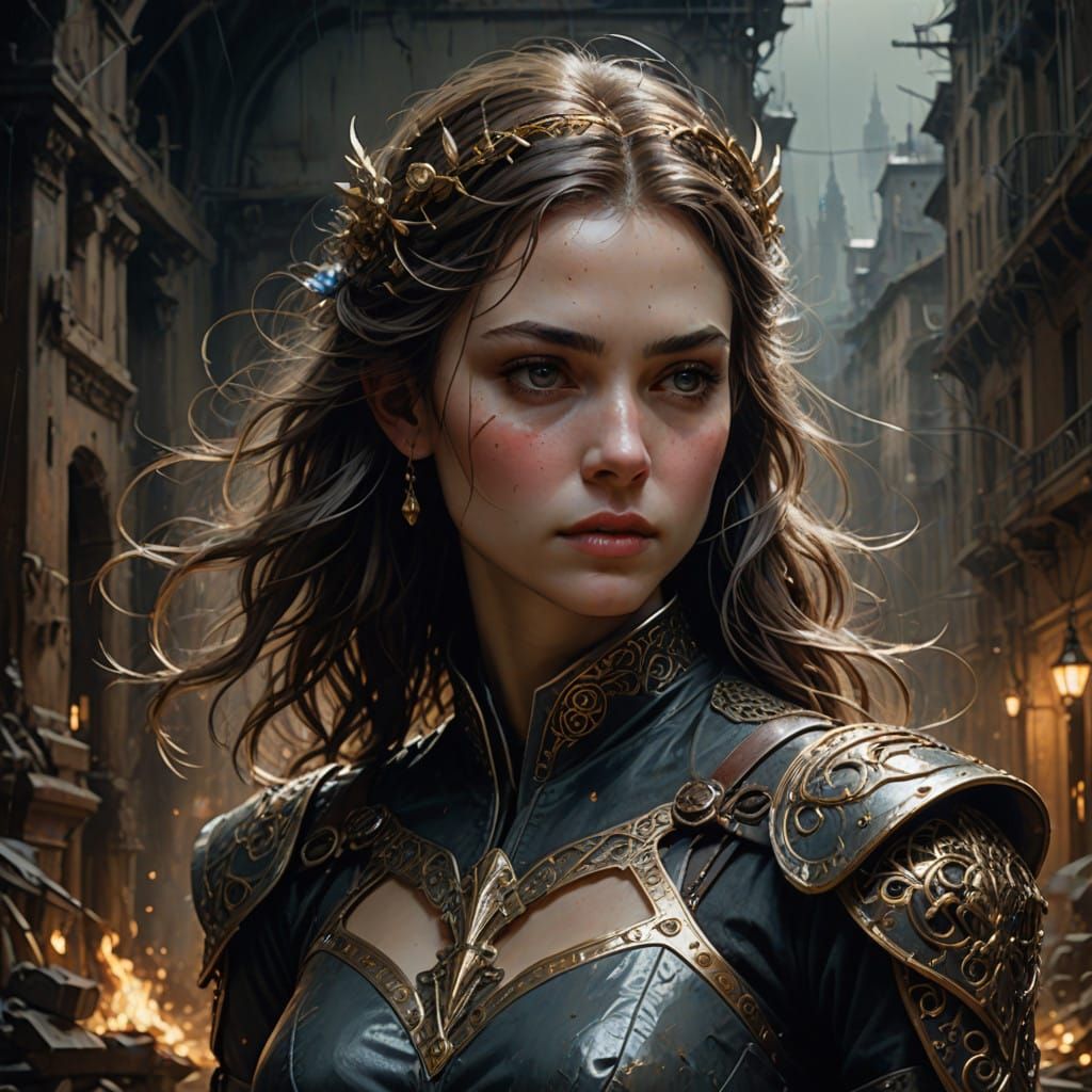 Whimsical Wren in Temperate Landscape - AI Art