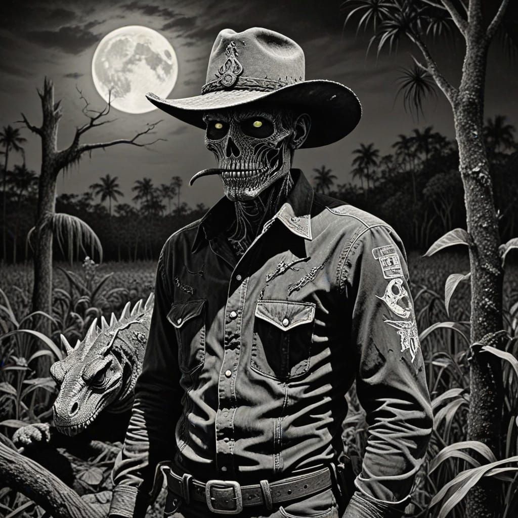 🐍 🐊 🌄, undead cowboy, haunted sugar plantation, everglades ...