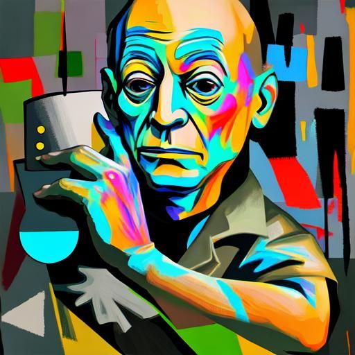 Pablo Picasso digital art - AI Generated Artwork - NightCafe Creator
