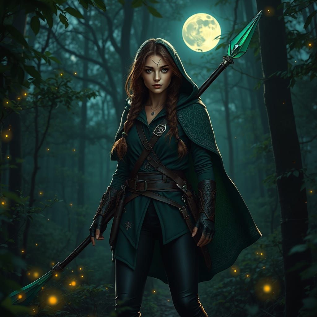 Female Ranger (D&D Type Character) - Enigmatic Female Ranger...