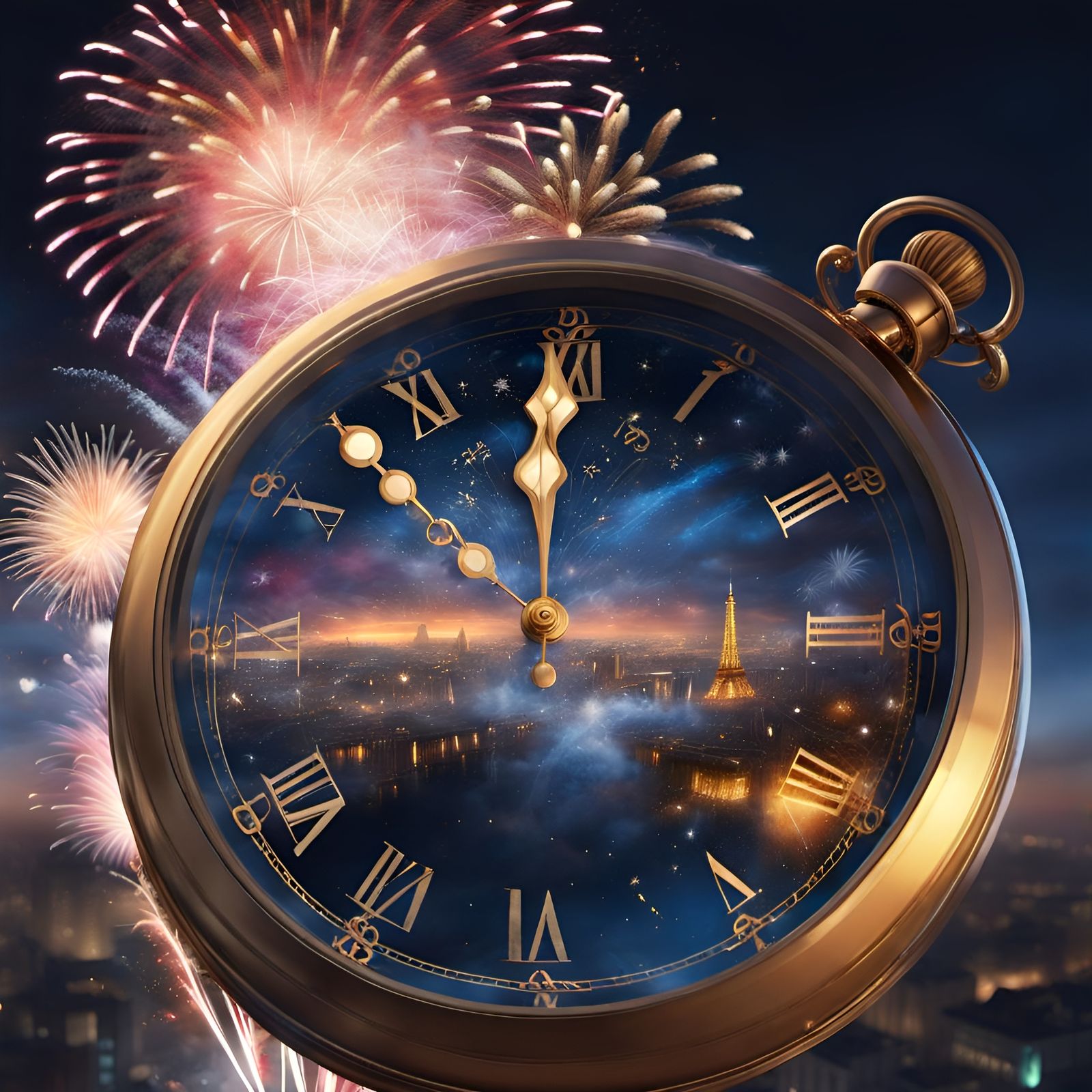 celebrating the passage of time into the new year of excitement, the ...