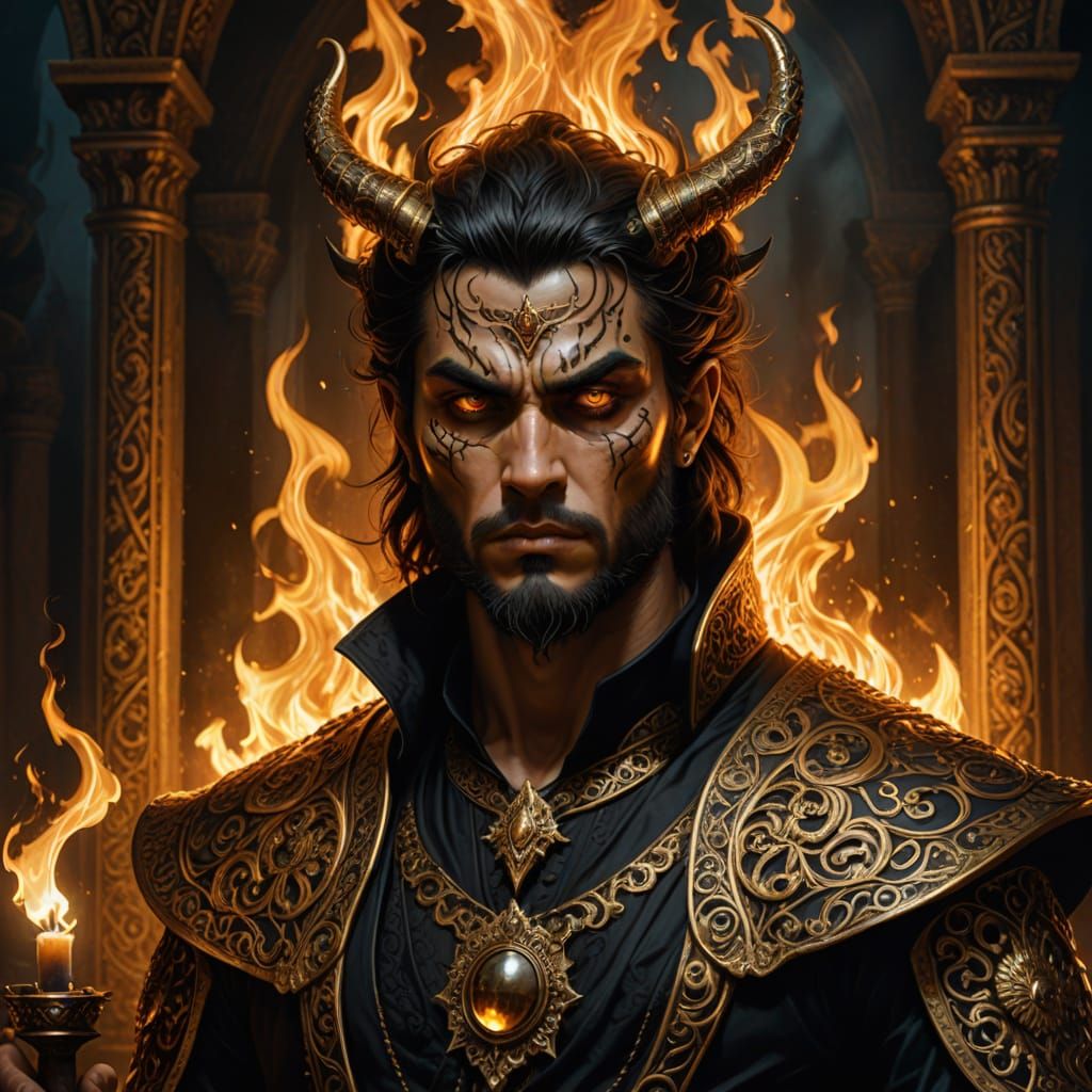 Majestic Exu in Quimbanda Tradition, Dark Fantasy ... - AI Art