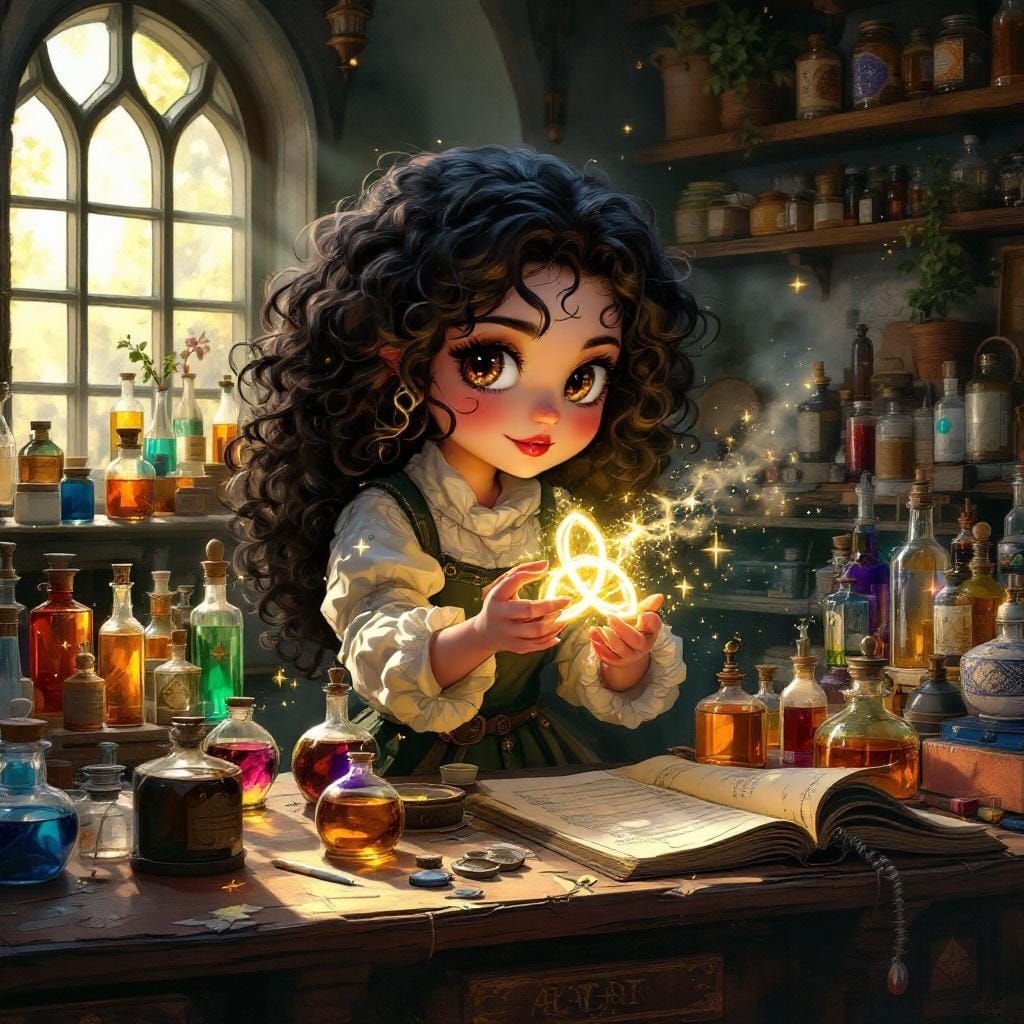 Why, Knot?! - Chibi Apothecary Studies Glowing Trefoil Knot