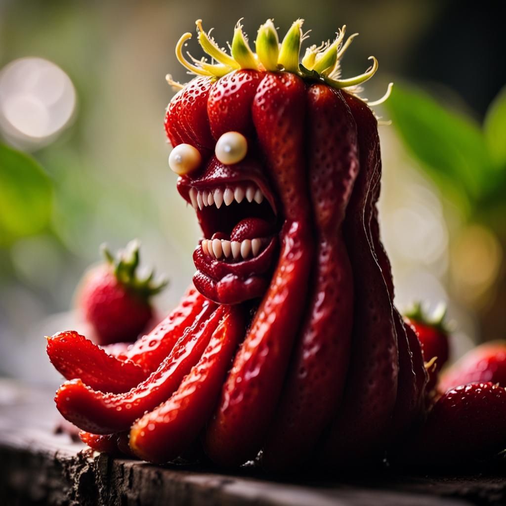 Sadistic strawberry, grotesque bananas, worm tormentor. This fiend ...