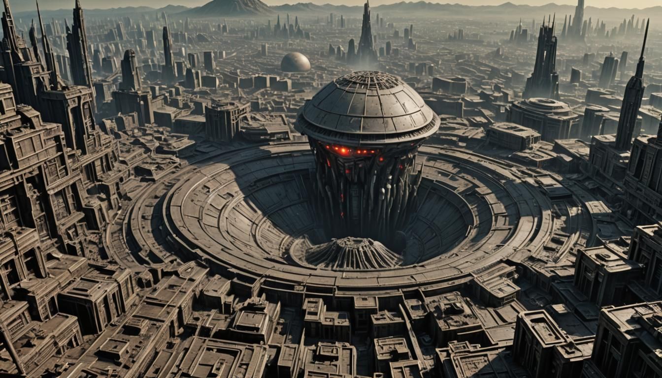 Alien Mega City - AI Generated Artwork - NightCafe Creator