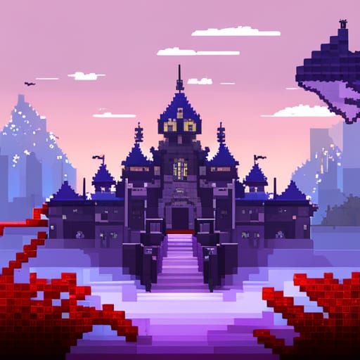pixel art 8 bit underwater palace - AI Generated Artwork - NightCafe ...