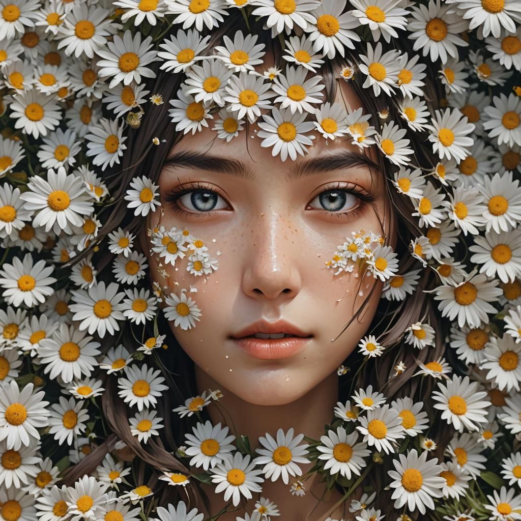 Daisy Lady - AI Generated Artwork - NightCafe Creator